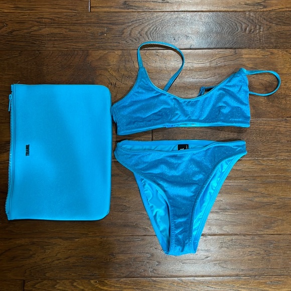 triangl swimwear | Swim | Triangl Blue Sparkle Bikini | Poshmark